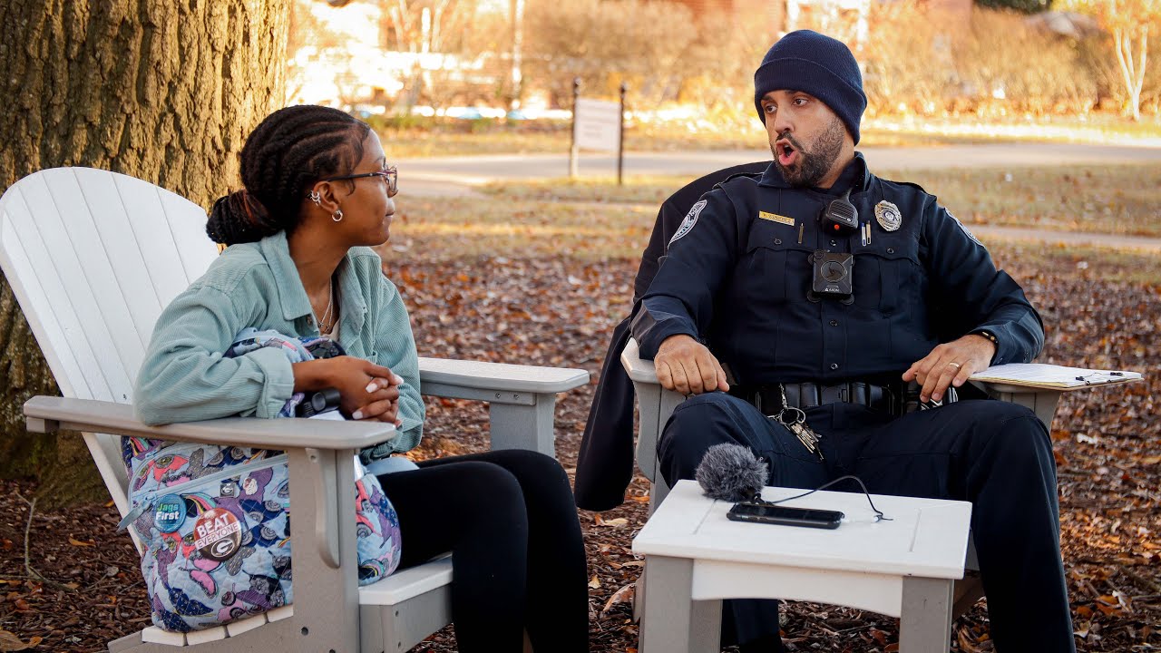 Augusta University Police Officers ask students Holiday and Safety ...