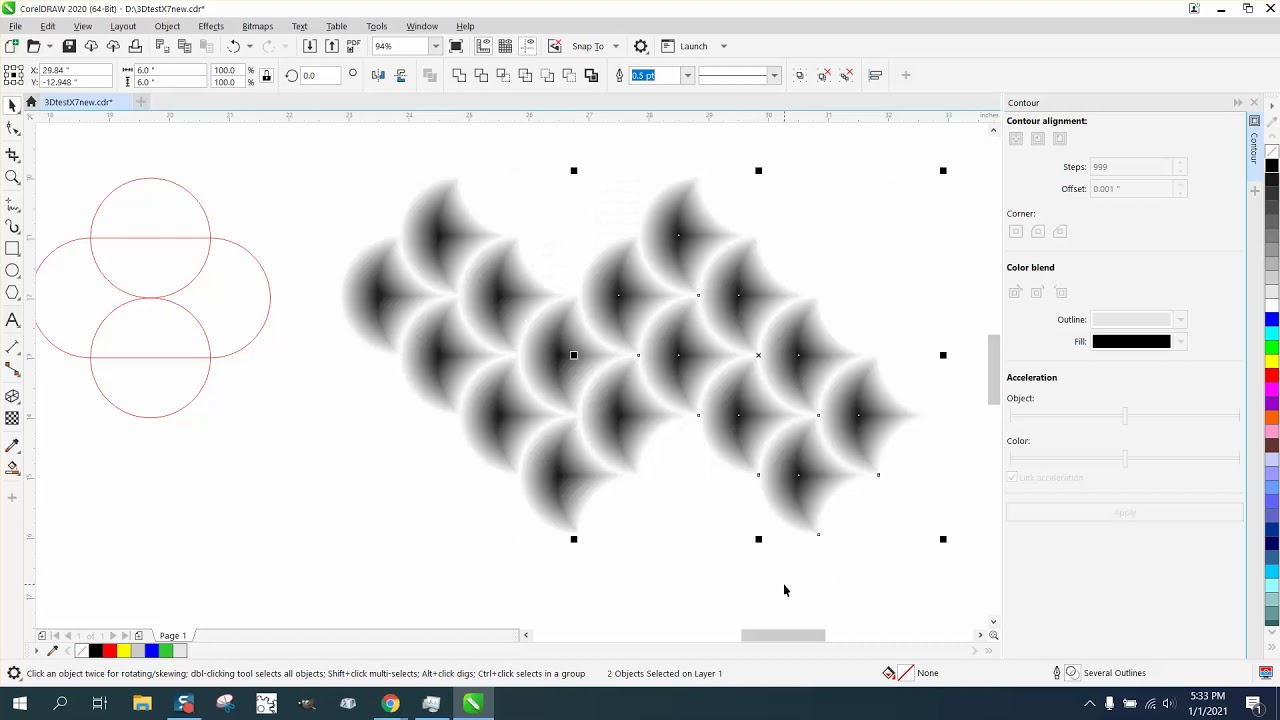 Corel Draw Tips & Tricks 3D Effect Good one Part 1 - YouTube