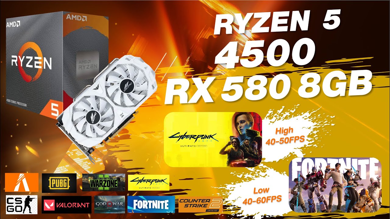รีวิว Ryzen 5 4500 x RX 580 8GB พร้อมผลเทส งบ 14K เท่านั้น เล่นเกมได้ ...
