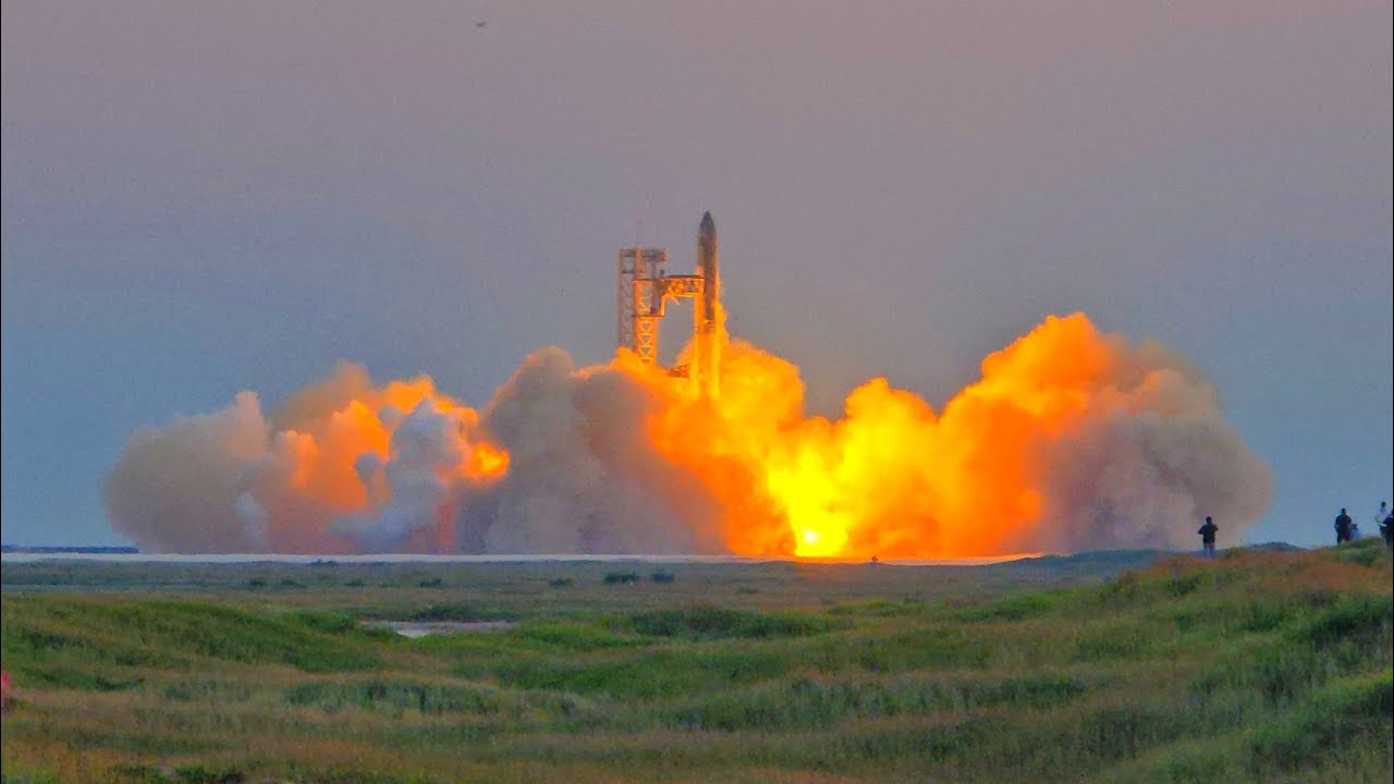 Breath-taking SpaceX StarShip 5th Launch and Catch Perfection as seen ...