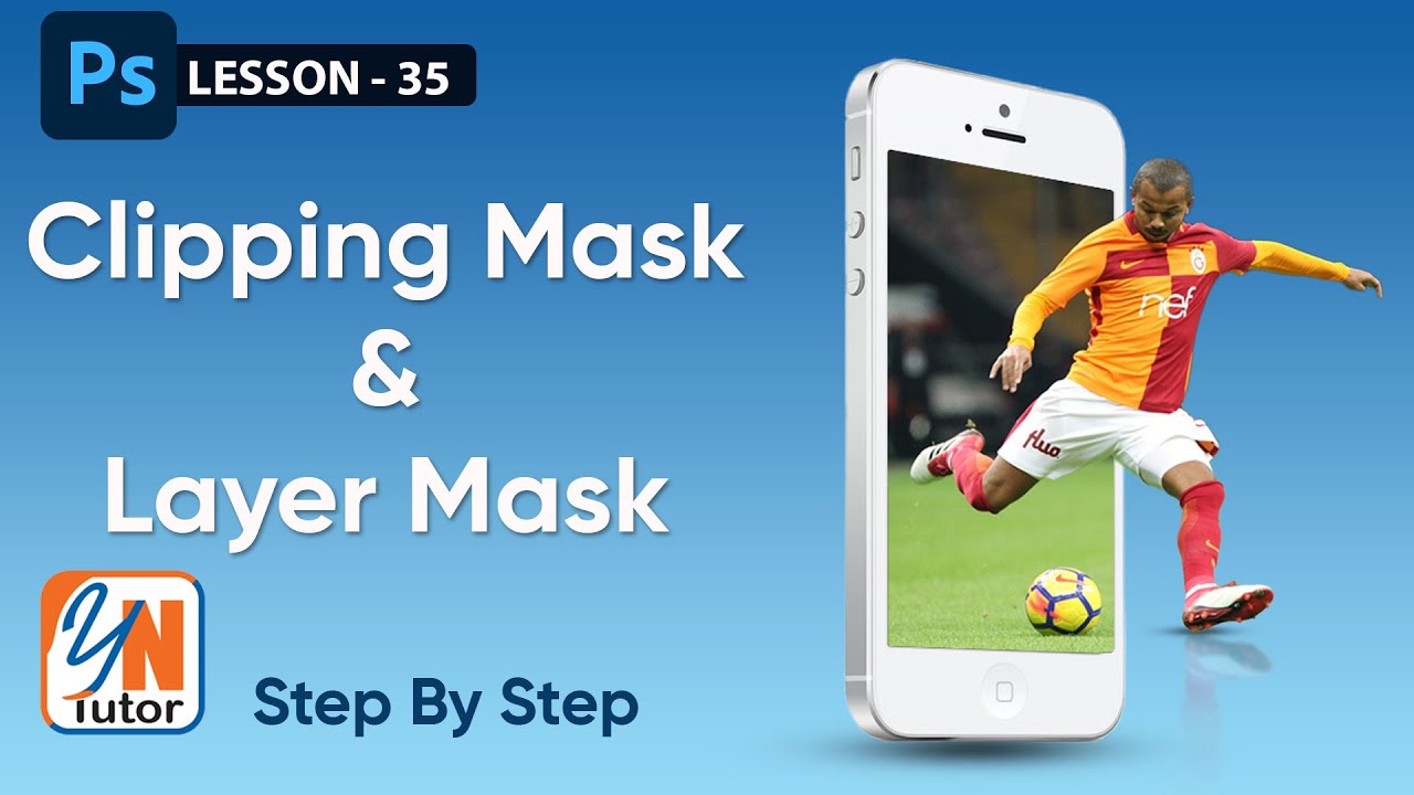 Clipping Mask - Layer Mask in Photoshop Exercise No. 35 | YN Tutor ...