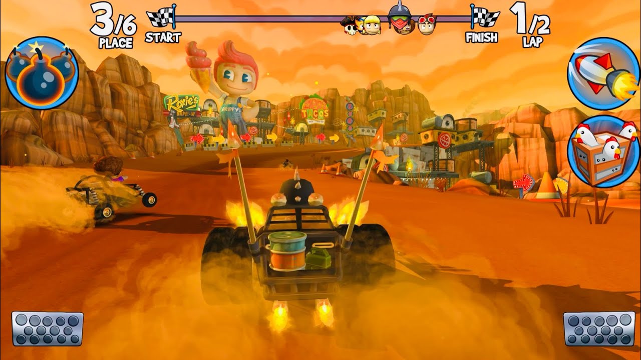 New Update!!! New map Drytopia, BB RACING 2 Mobile Beach Buggy Racing 2 ...