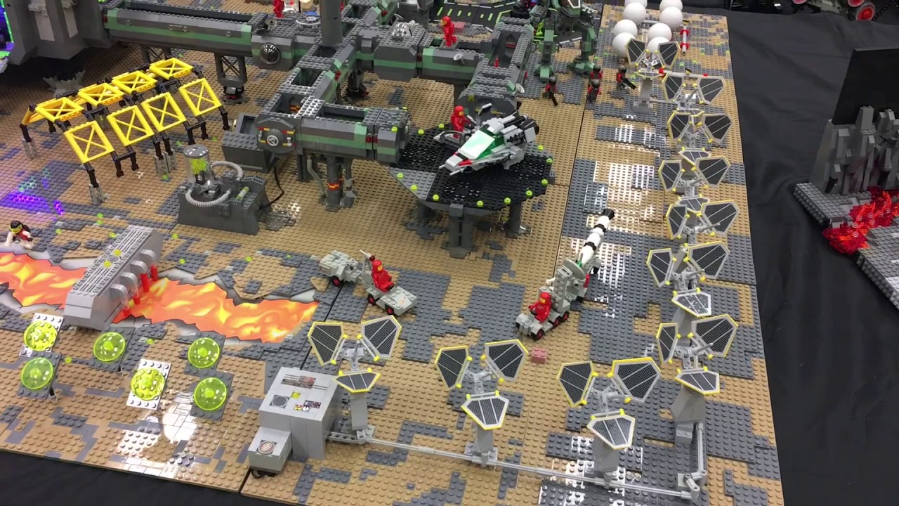 LEGO Modular MOONBASE - BrickCon 2019 - YouTube