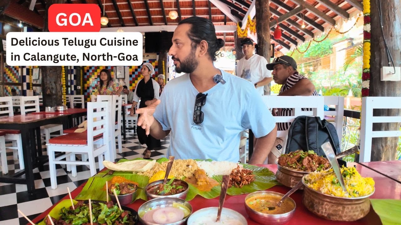 Authentic Telugu Cuisine in Calangute, North-Goa, India 🇮🇳 - YouTube