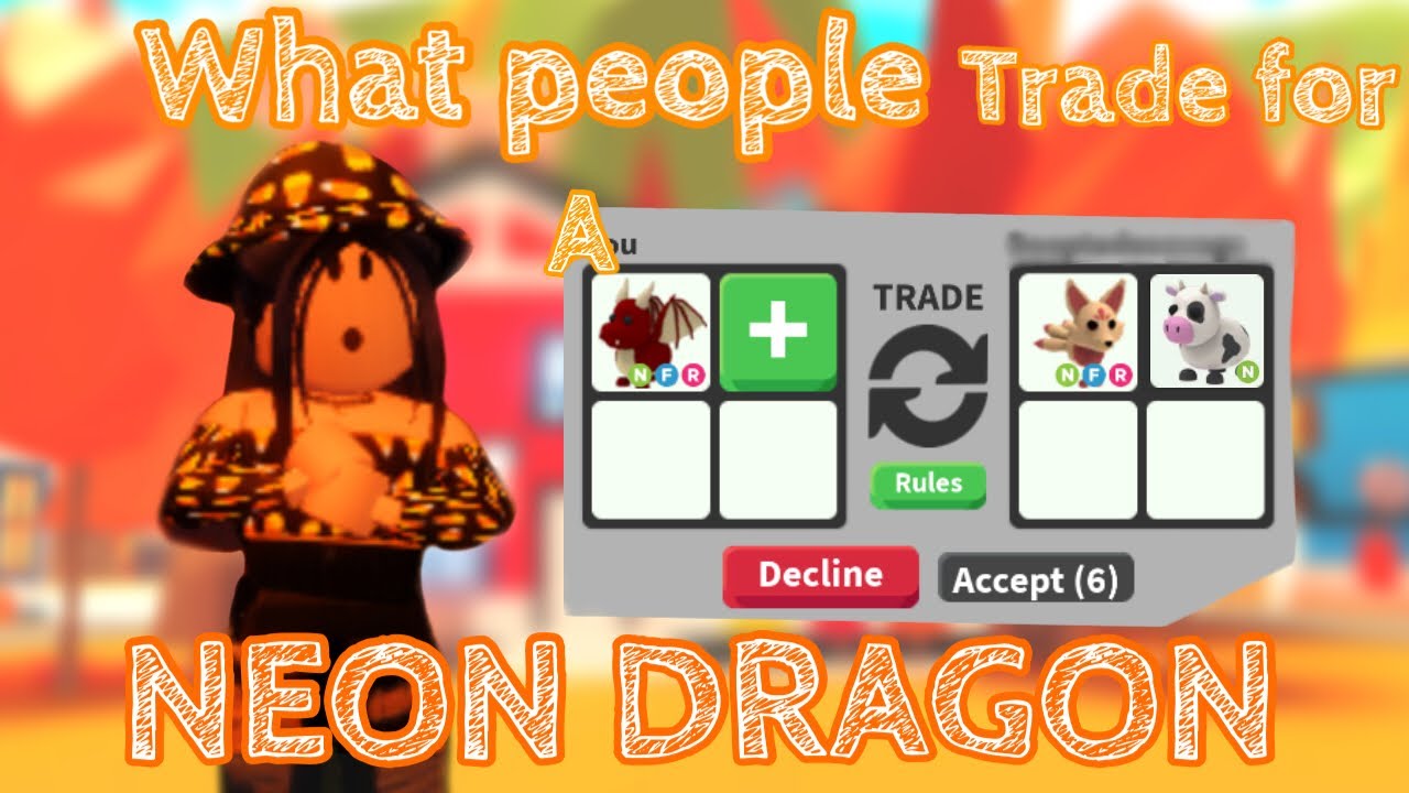 What people trade for a neon fly ride dragon in adopt me! [Read ...