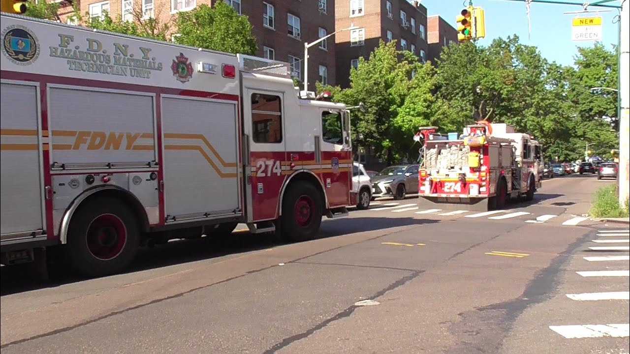 FDNY Engine 274 & 2nd Piece going back to quarters - YouTube