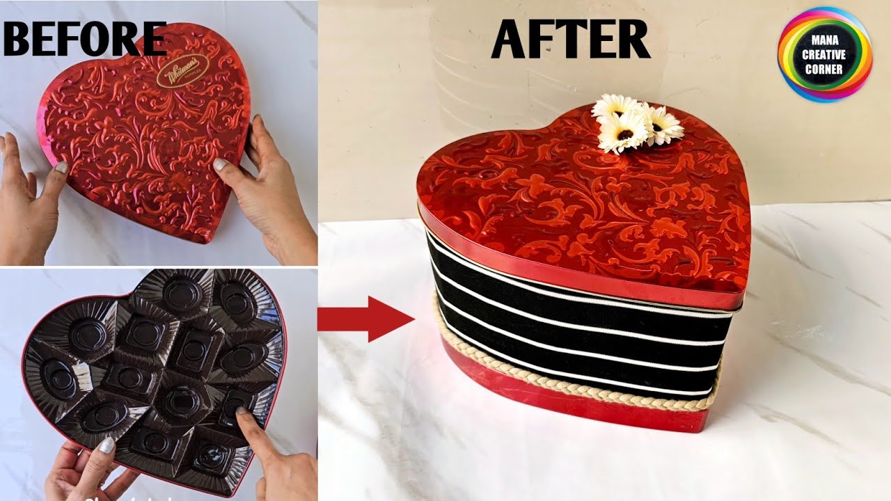 Turn a Chocolate Box into a Spacious Storage Box | DIY Storage box ...