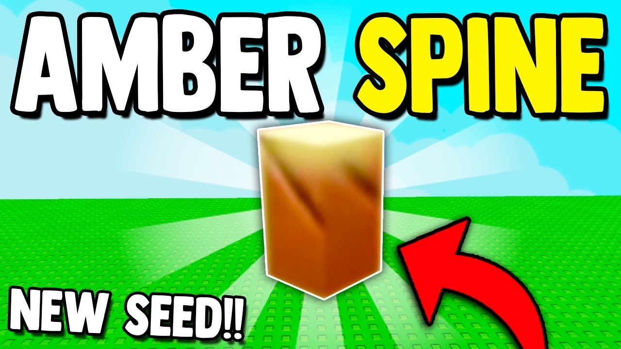 NEW AMBER SPINE SEED!! | Grow a Garden ROBLOX - YouTube