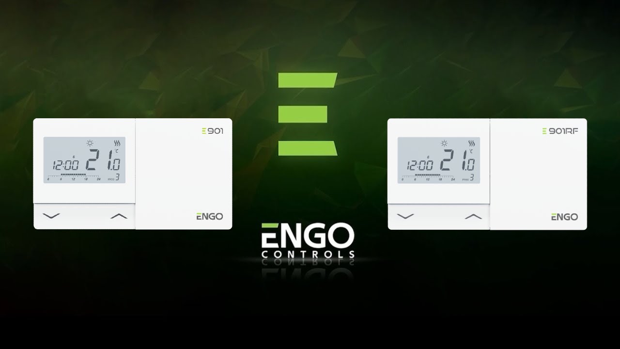 Setting the time on E901 and E901RF thermostats - YouTube