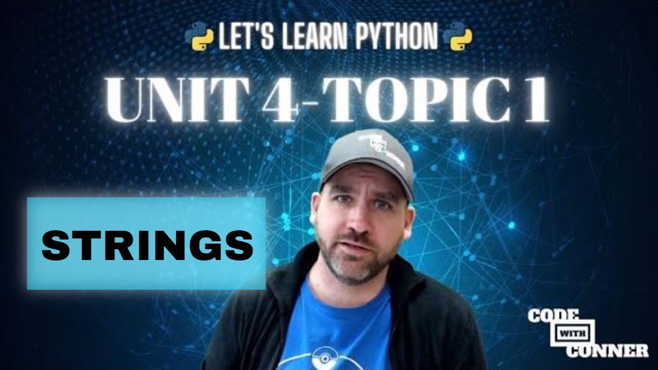Let's Learn Python - Strings - Unit 4 - Topic 1 - YouTube