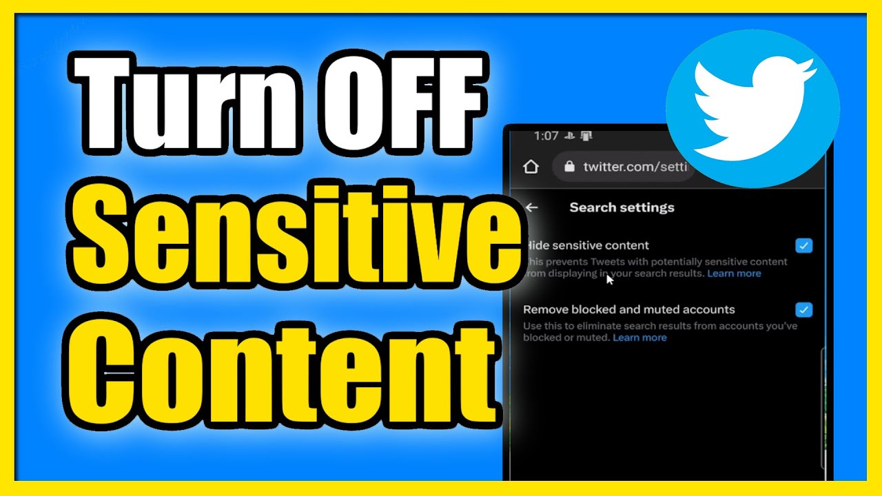 How to Turn OFF Sensitive Content on Twitter Setting (Easy Tutorial ...