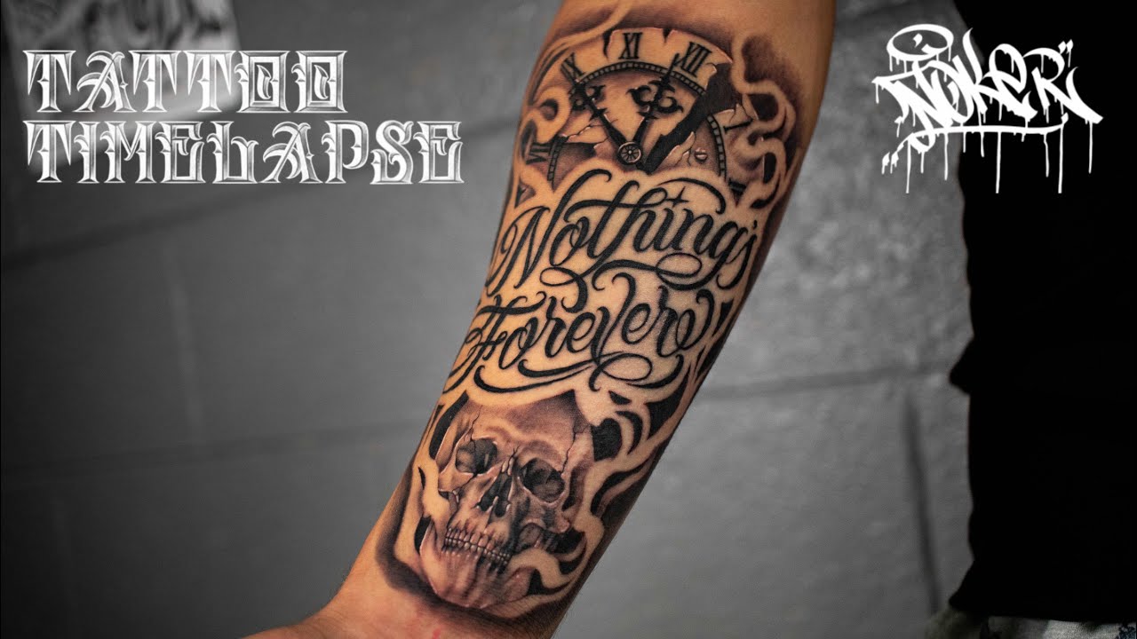 Tattoo Time Lapse (Nothing’s Forever 💀) - YouTube