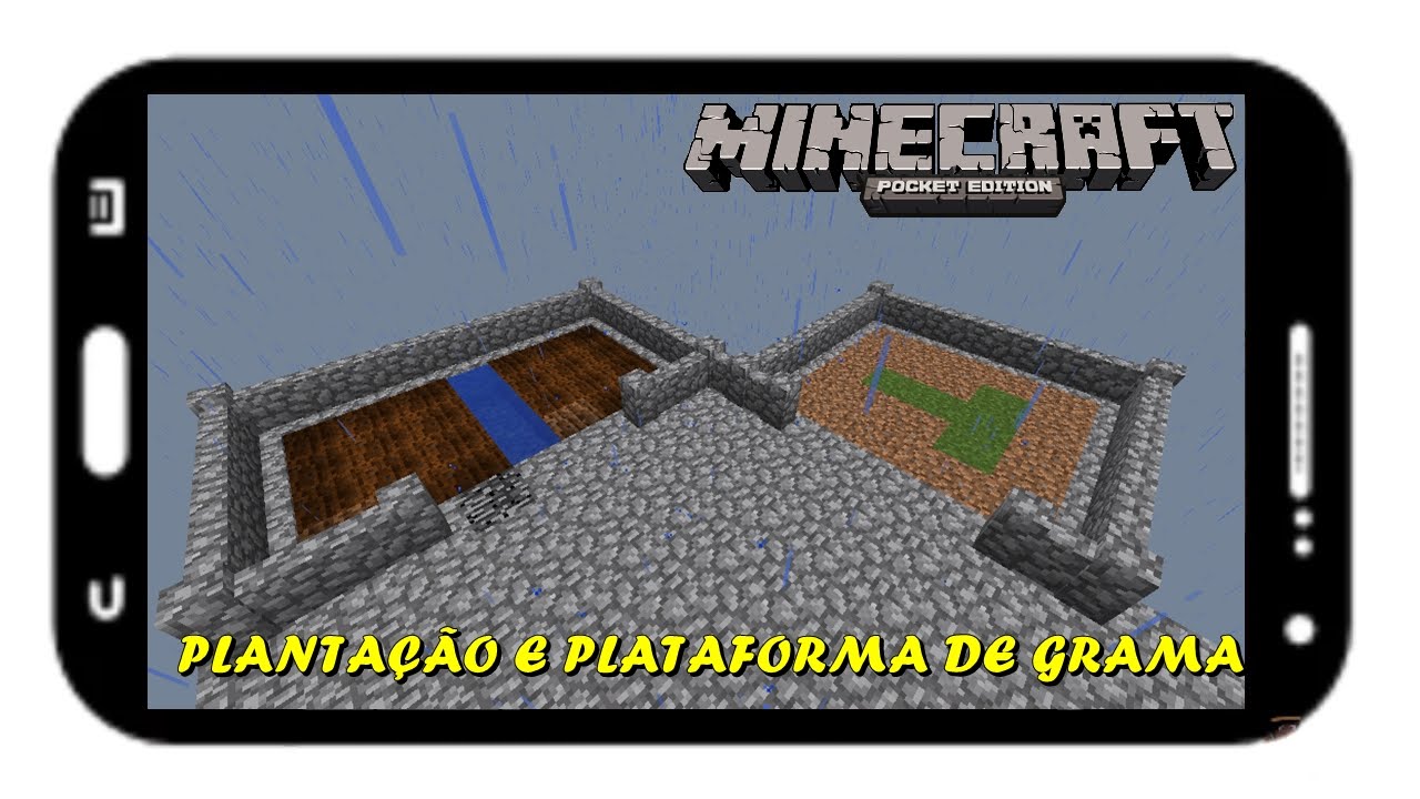 Skyblock PE: PLANTAÇÃO E PLATAFORMA DE GRAMA (C/BIGODE GAMER) #4 - YouTube