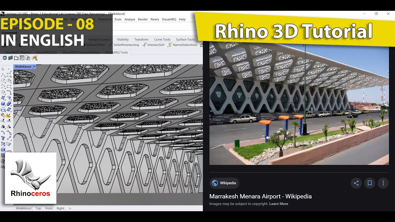Rhino 3D Architectural Tutorial Series | Ep - 08 | Real Buildings Into ...