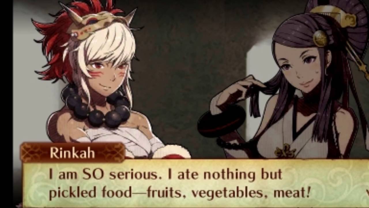 Fire Emblem Fates: Birthright Support Dialogue "A" Rinkah & Orochi ...