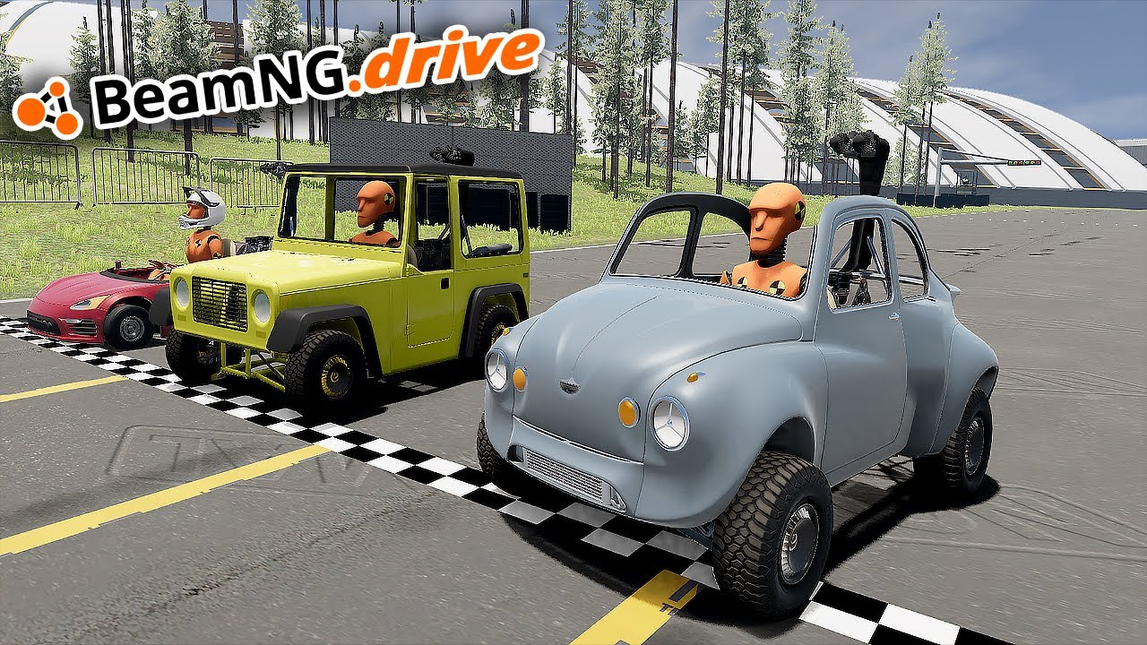 BeamNG.drive MP - 1000CC GOKART CHALLENGE! (THINGS RIP!!) - YouTube