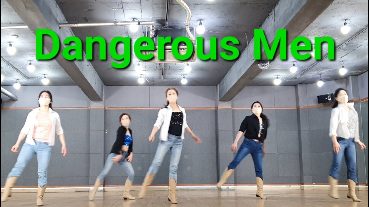Dangerous Men line dance (Intermediate) Demo - YouTube