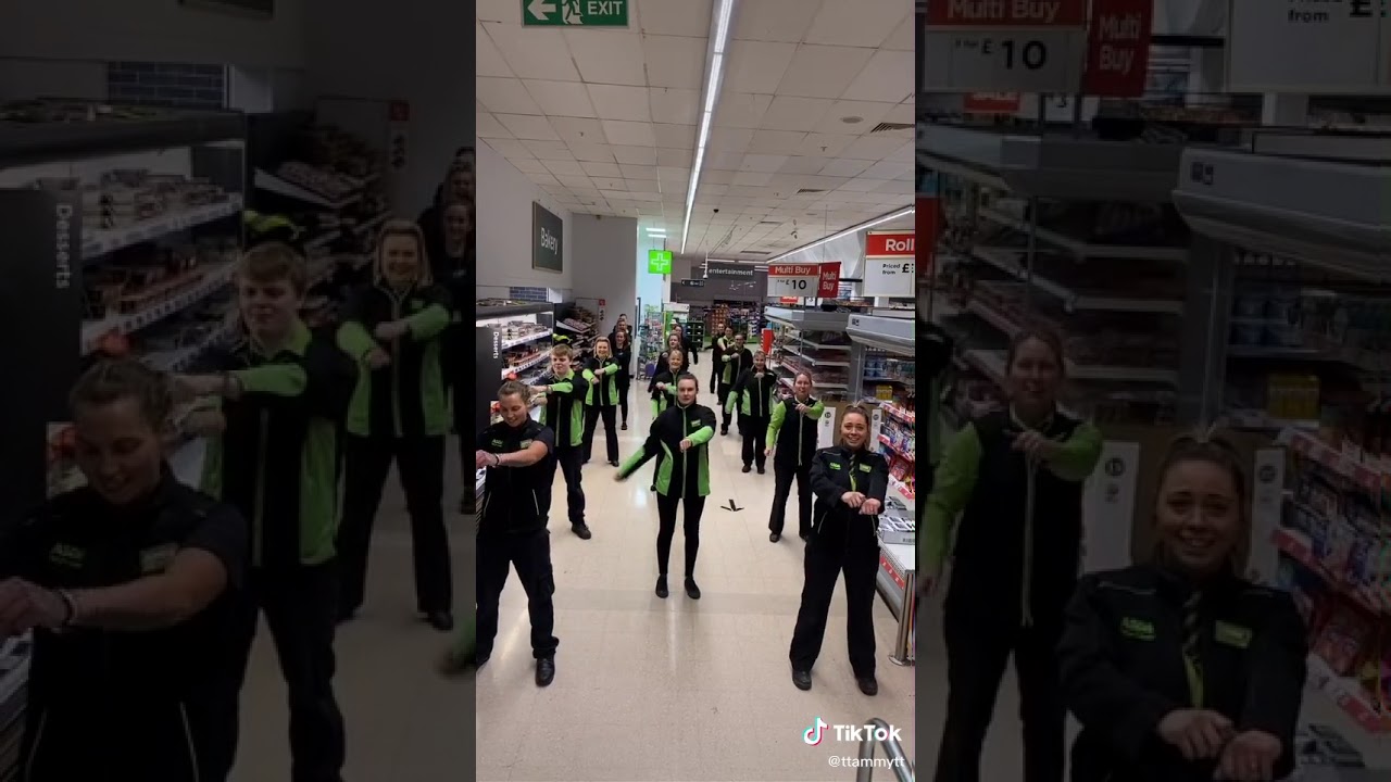 Asda staff dance - YouTube