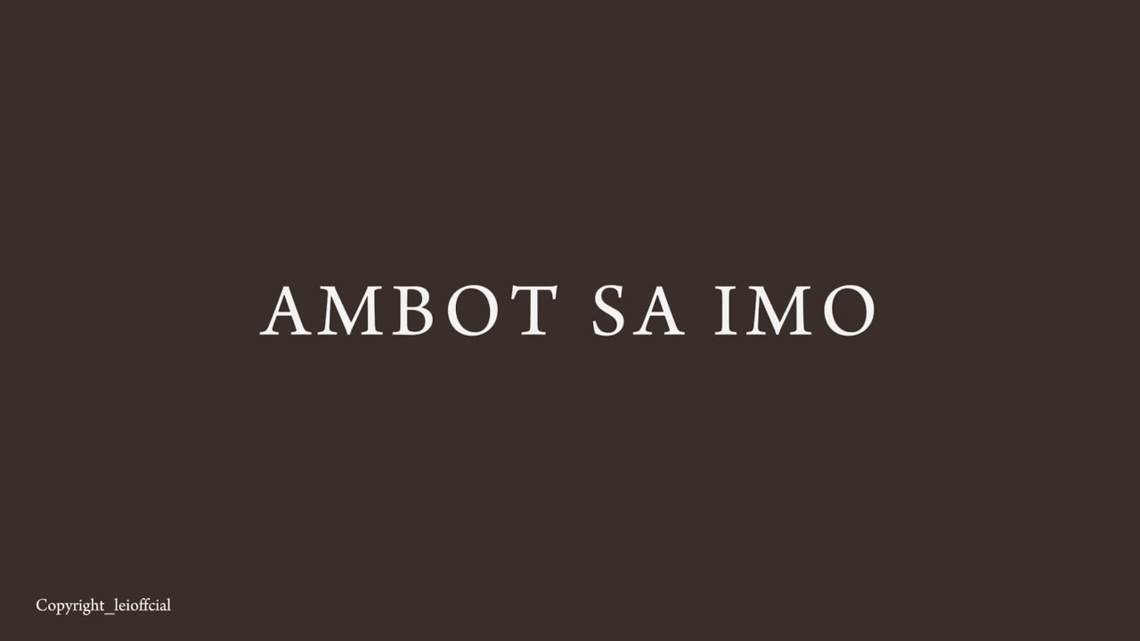 NabiOfficial - Ambot sa imo | Hiligaynon ( Official lyric video ) - YouTube