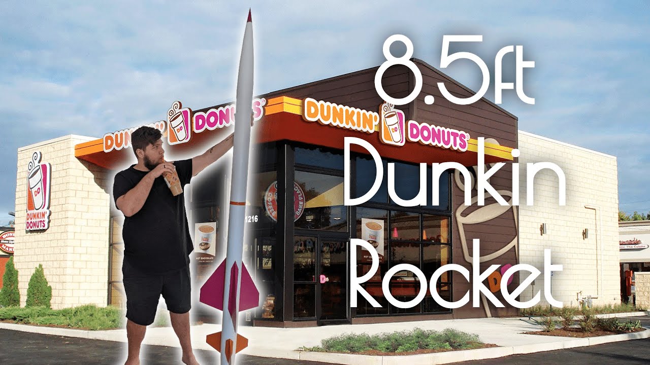 Building a MASSIVE 8.5ft Dunkin' Donuts Rocket - YouTube