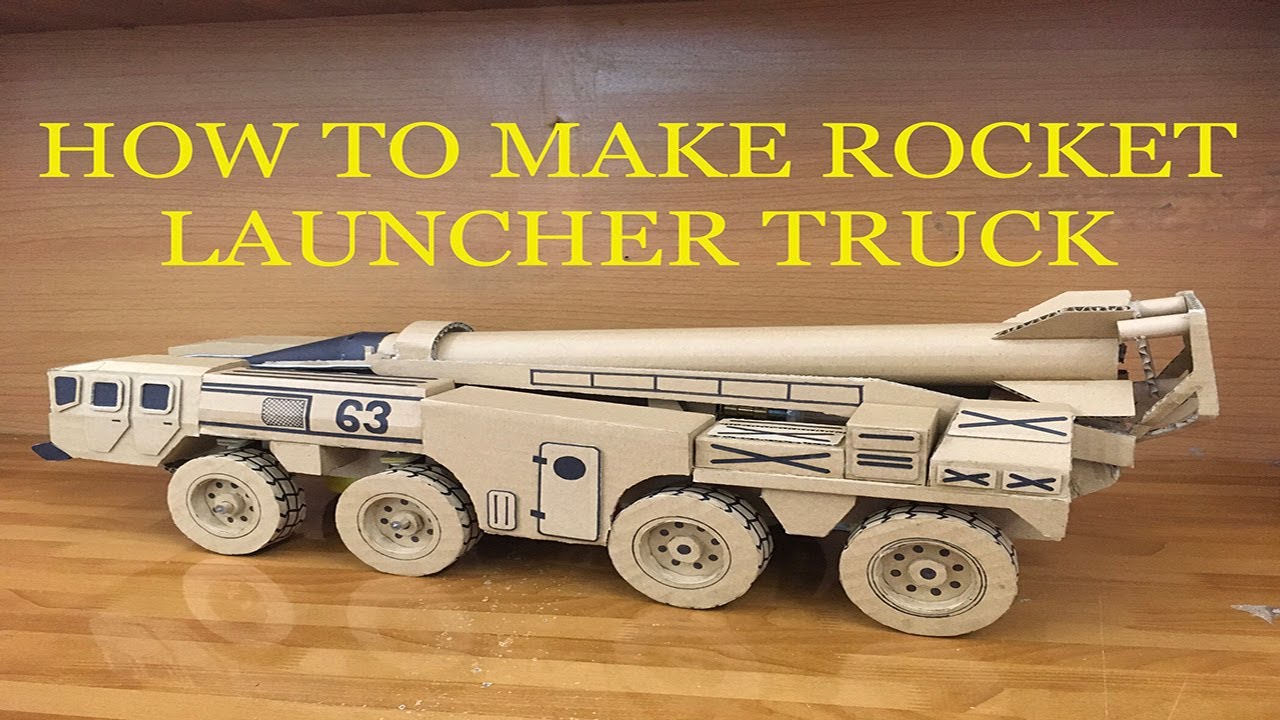 HOW TO MAKE ROCKET LAUNCHER TRUCK FROM CARDBOARD || MILITARY VEHICLES ...