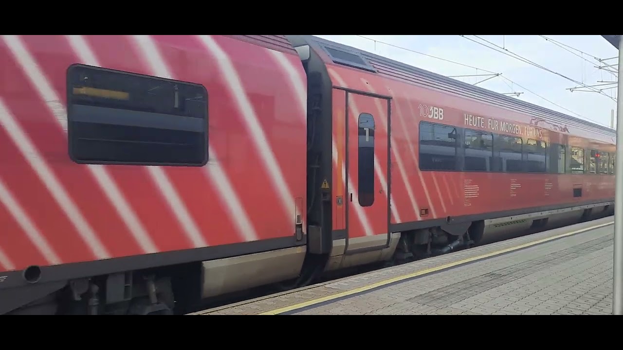 100 Jahre Railjet am RJX767 in Linz Hbf am 24.2.2024 - YouTube
