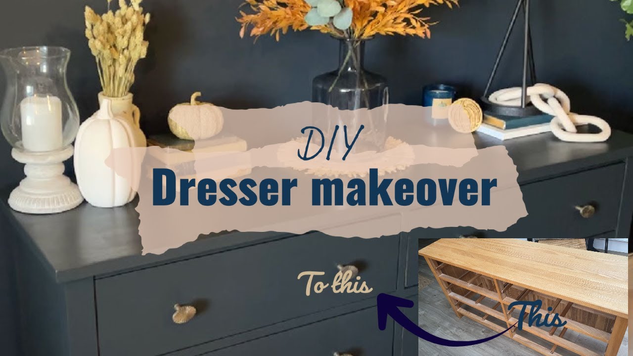 DIY DRESSER DRAWERS MAKEOVER / SIDEBOARD TRANSFORMATION - YouTube
