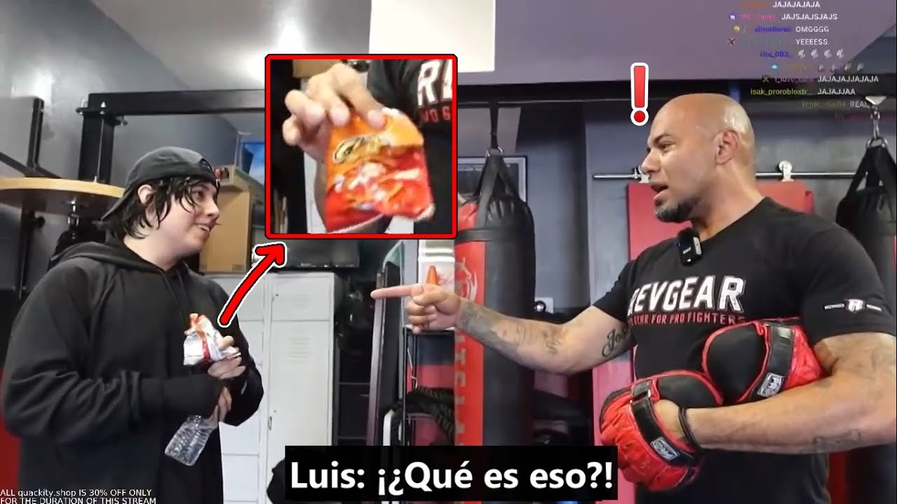 Luis Moncada (Breaking Bad) REGAÑA a QUACKITY por comer CHEETOS durante ...