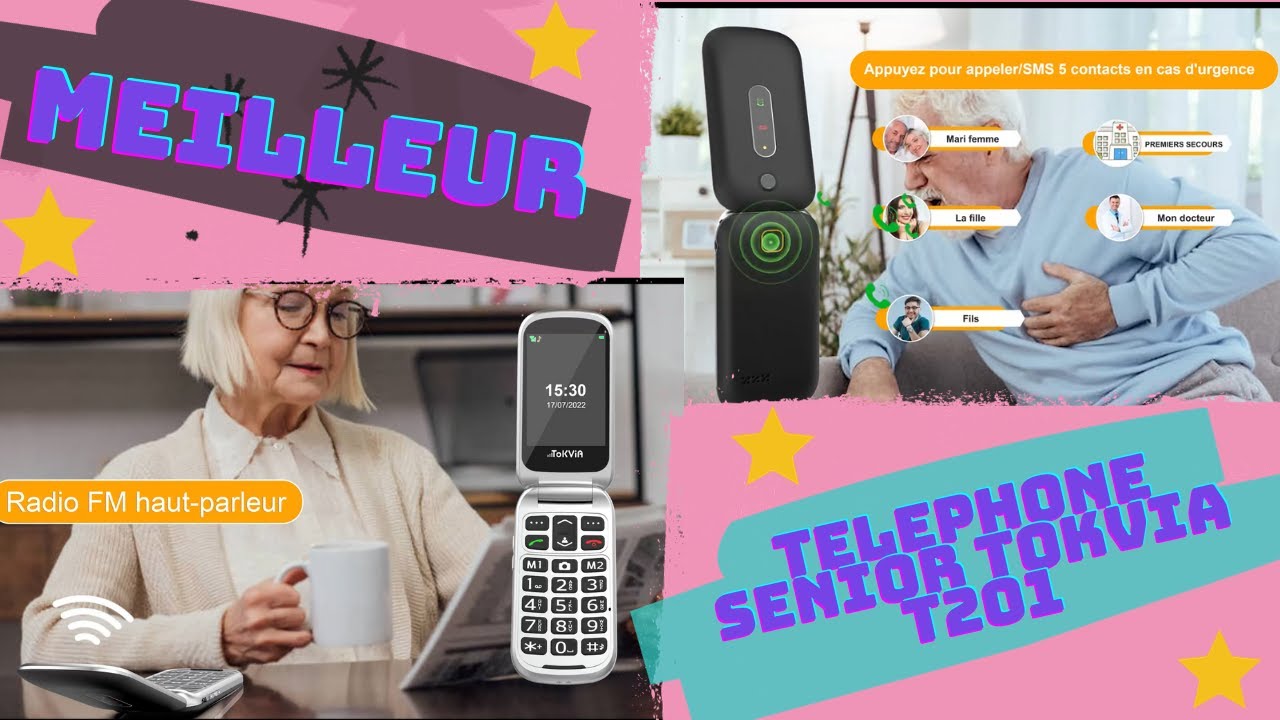 LE MEILLEUR TELEPHONE SENIOR !! Tokvia T201 - YouTube