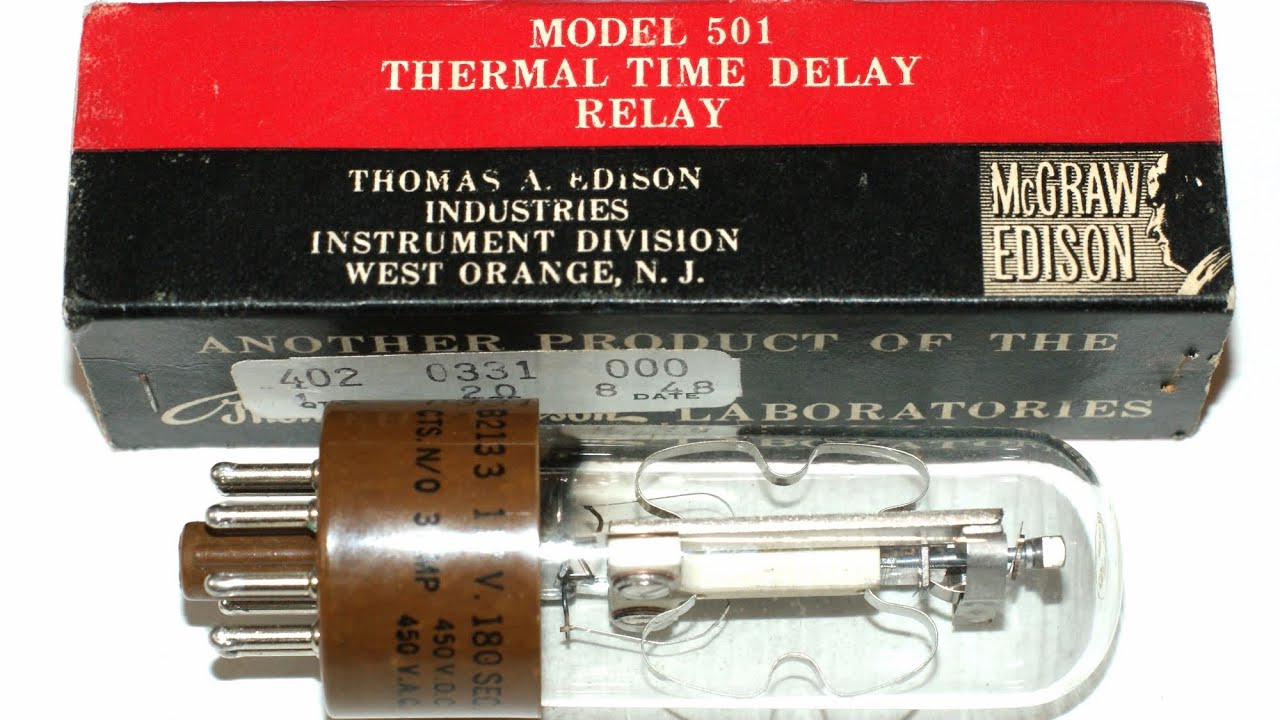 Unboxing Thomas Edison Model 501 B2133 Thermal Time Delay Relay # ...