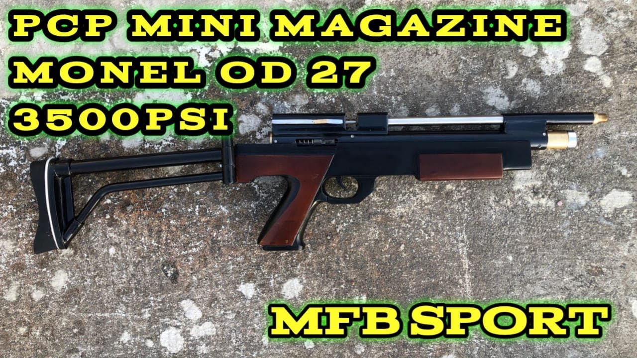 Kecil & Pedas 🔴 Senapan Angin PCP MINI MAGAZINE Monel Od 27 ll Ringan ...