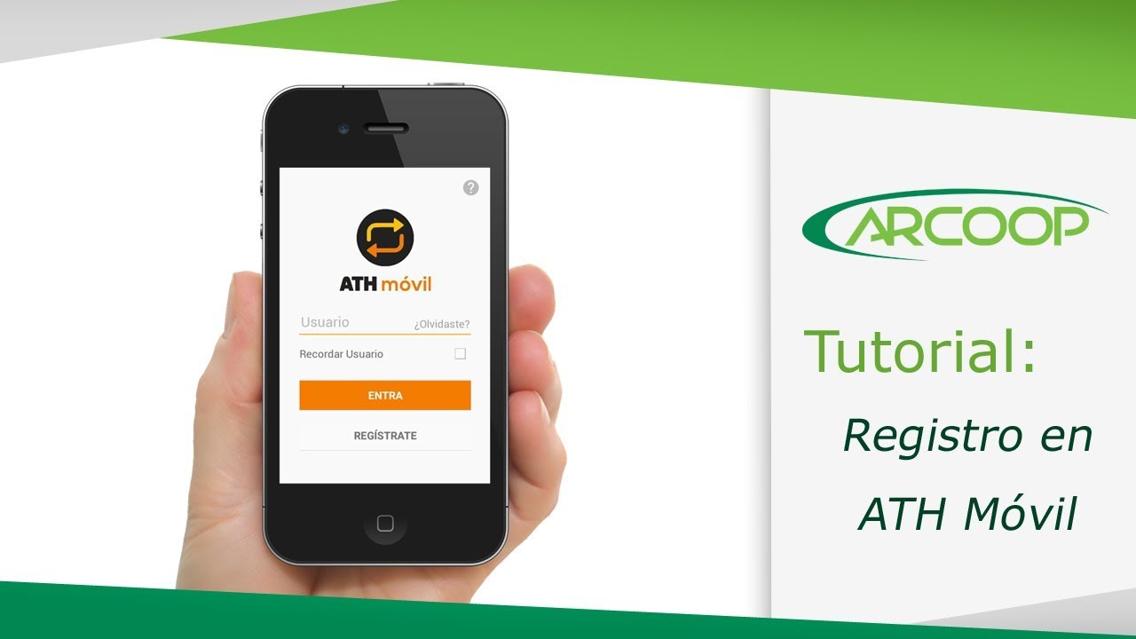 Registro en ATH Móvil - YouTube