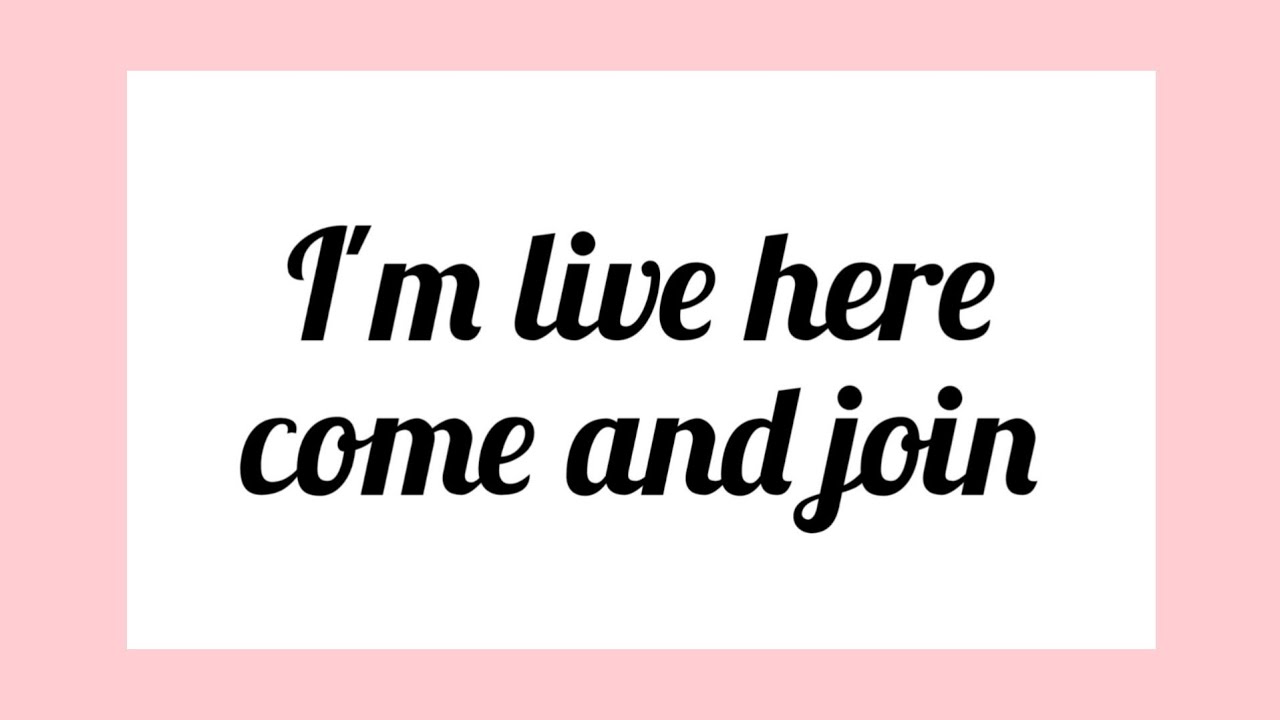hey creatives I'm live here come and join - YouTube