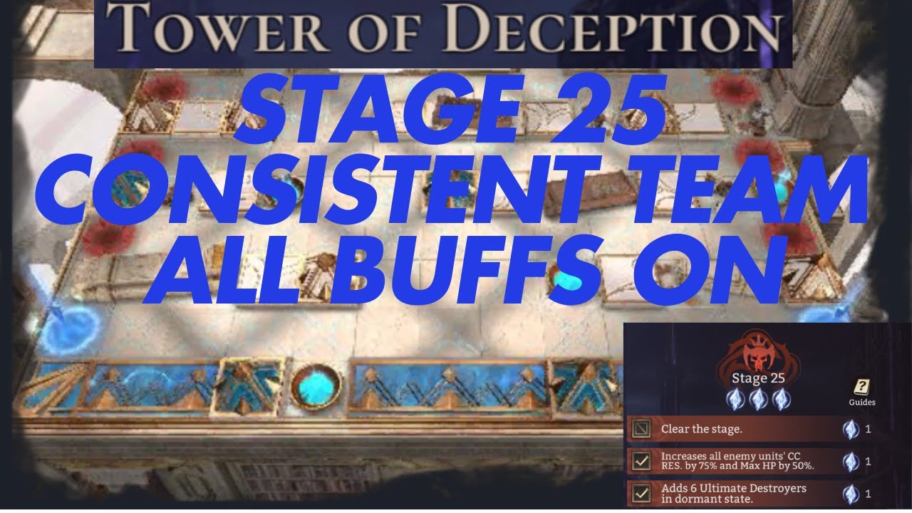 tower of deception stage 25 Guide consistent team - YouTube