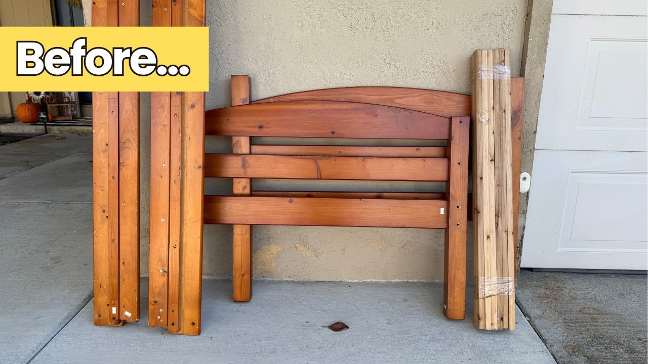 Furniture Rescue | Easy DIY Bed Upcycle - YouTube