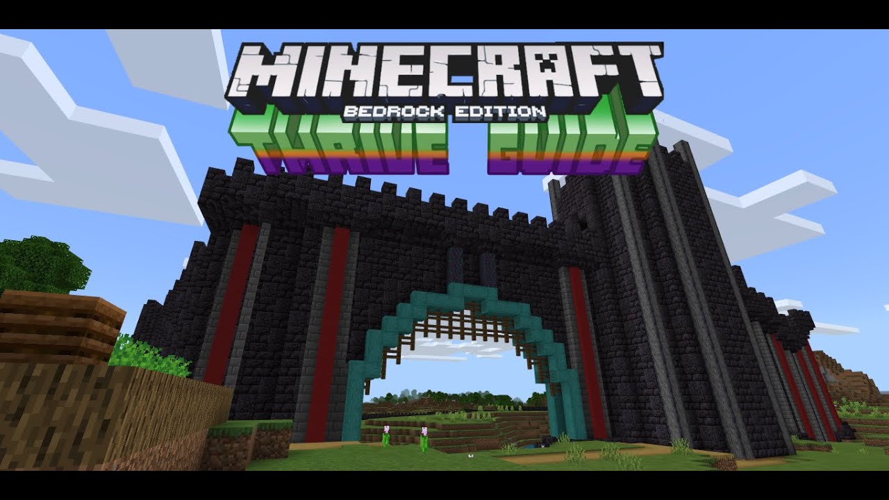 Blackstone Castle Gate Building! - The Minecraft Bedrock Thrive Guide ...