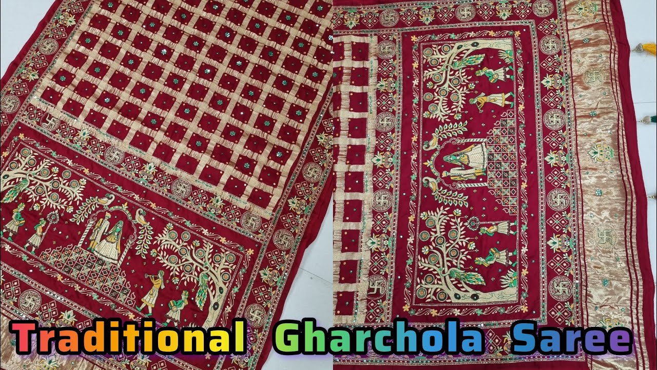 traditional gharchola saree | Gujarati wedding saree | trending saree ...