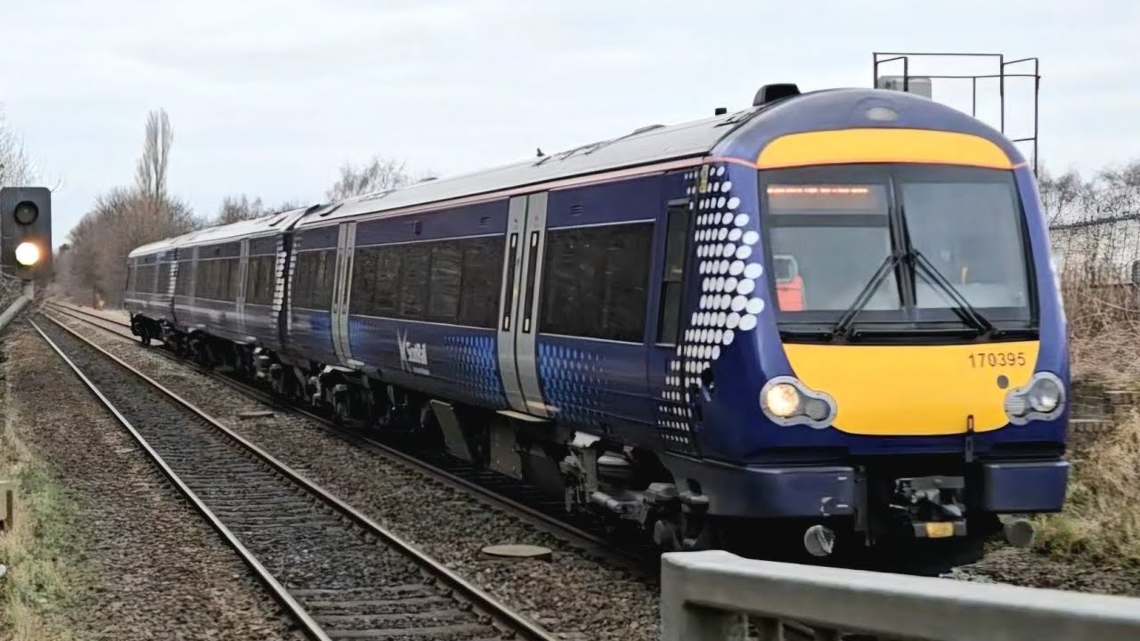 Scotrail Class 170 Entering South Gyle - YouTube
