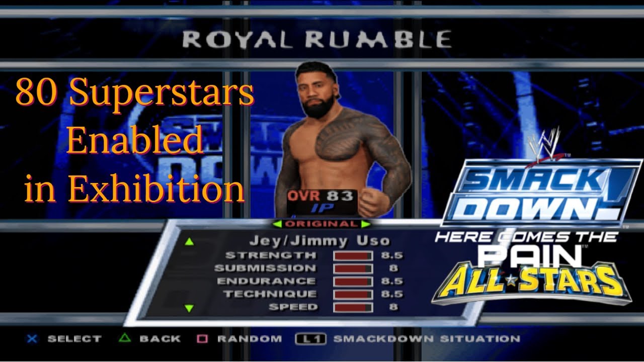 Here Comes The Pain All Stars Mod - 80 Superstars playable in ...