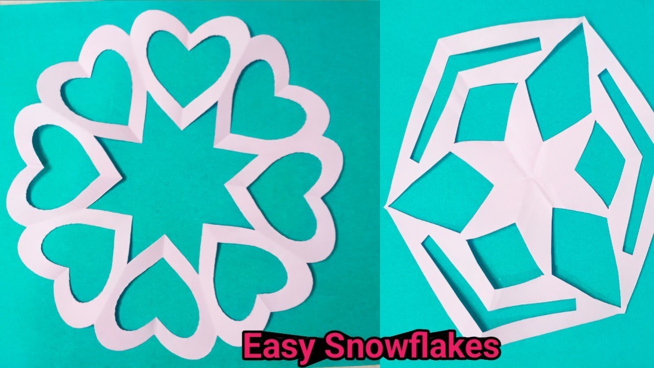 How to make Snowflakes out of Paper//3 beautiful Snowflakes//Easy ...