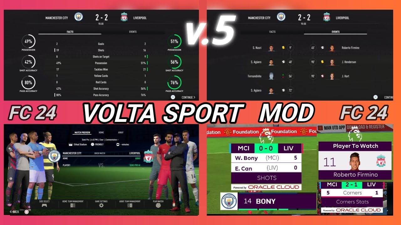 EA FC 24 MOBILE VOLTA SPORT MOD NEW FEATURES GAMEPLAY TEASER (WIP ...