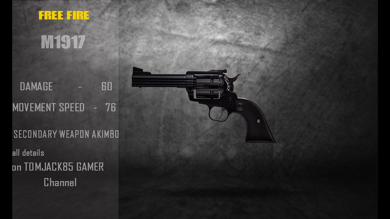 FREE FIRE NEW WEAPON M1917 Full Details - YouTube