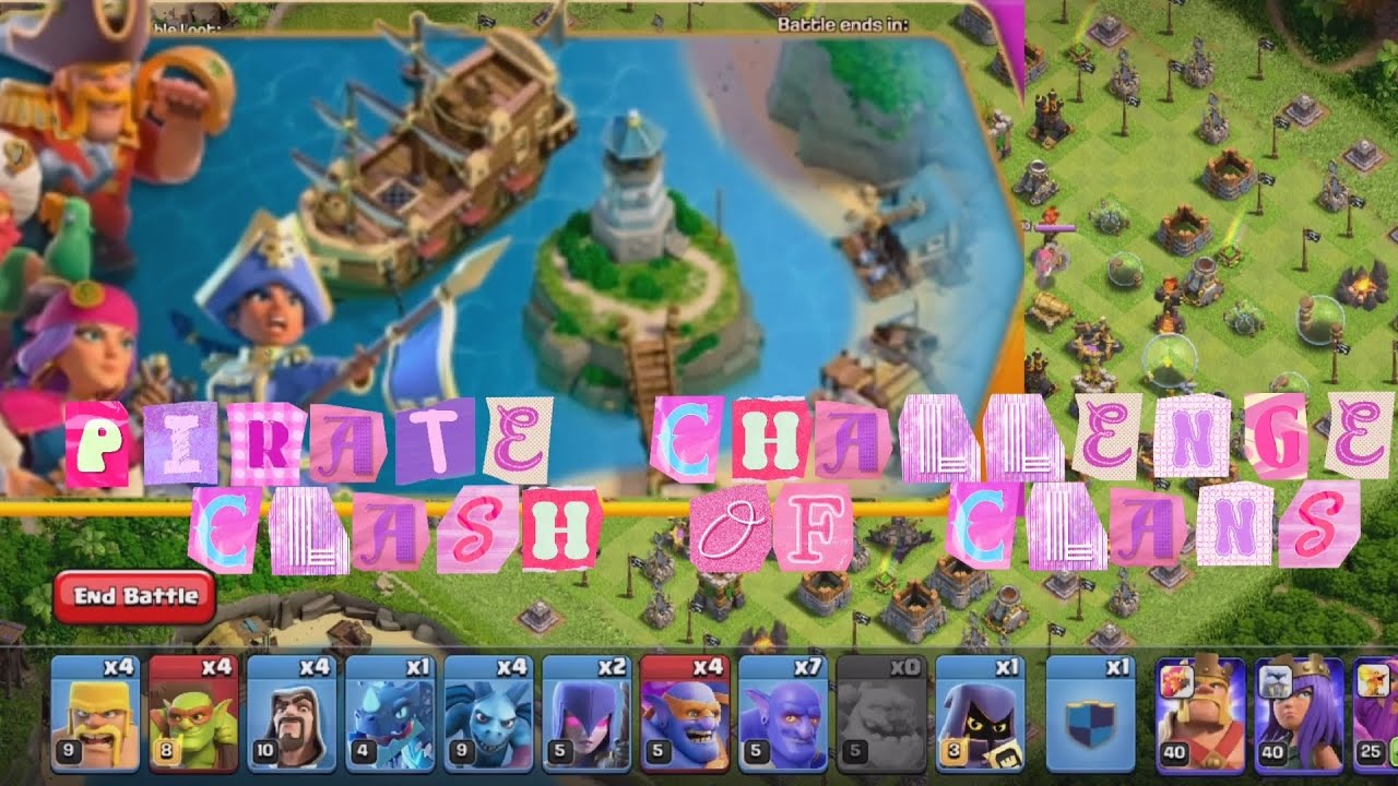 Pirate Challenge| Spam Attack | Clash of Clans - YouTube