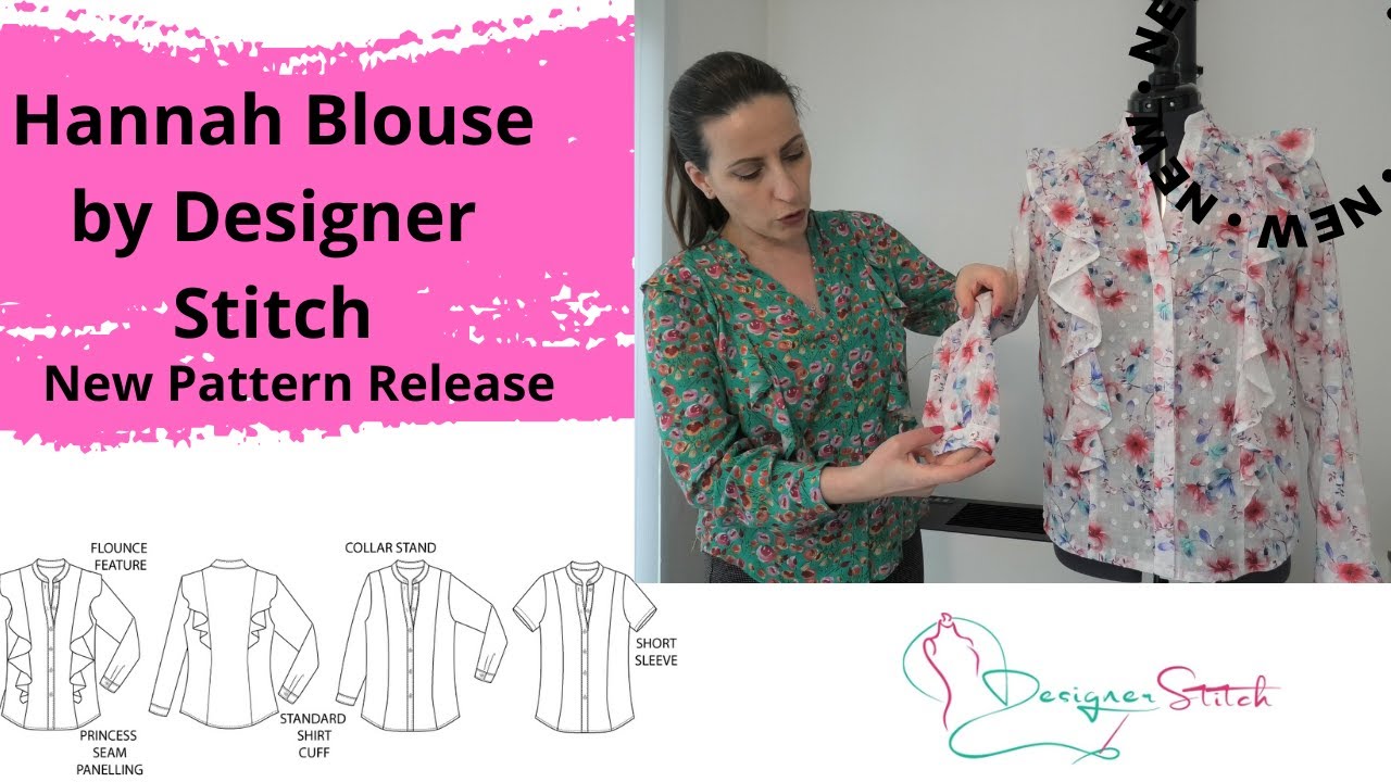 NEW pattern from Designer Stitch! The Hannah Blouse: details and tips ...