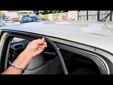 Myvi Door weather strip fix.