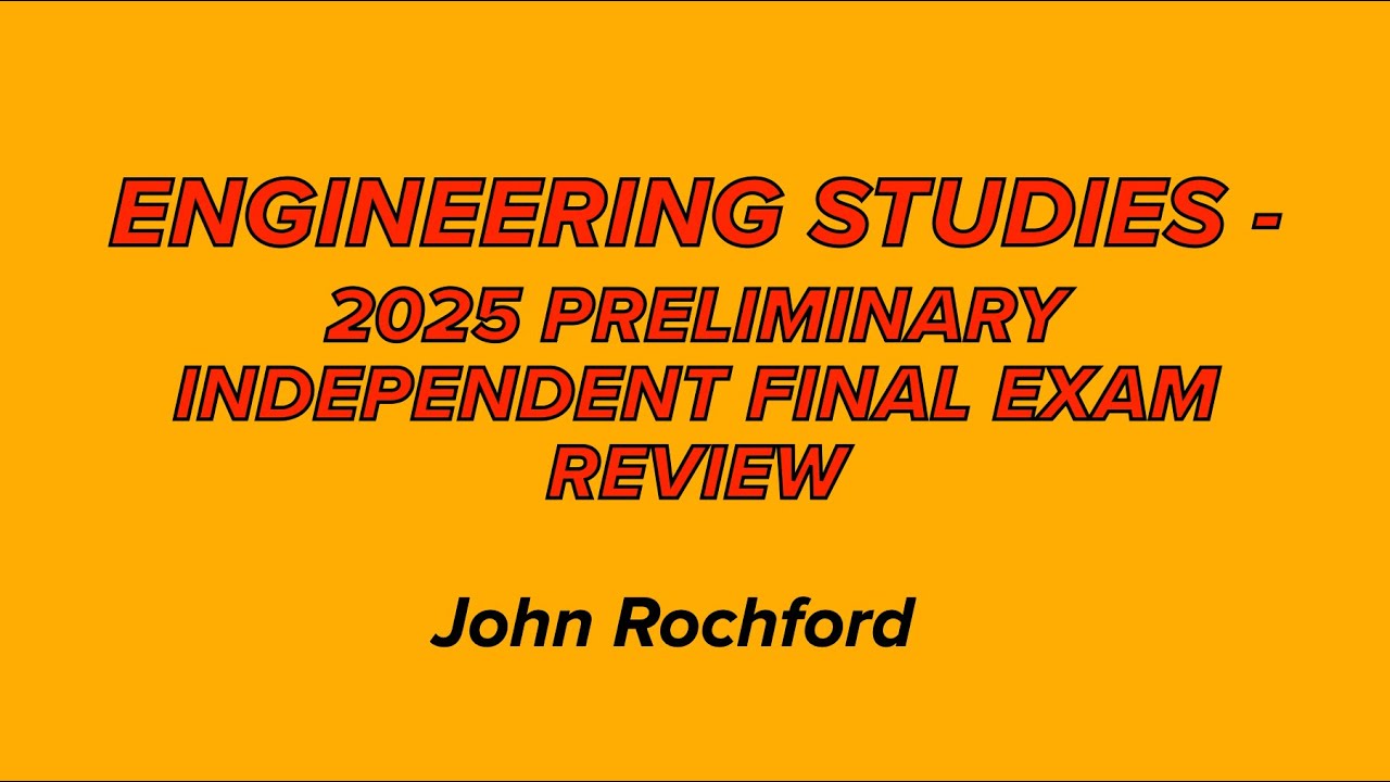 2025 PRELIMINARY INDEPENDENT FINAL EXAM REVIEW - YouTube
