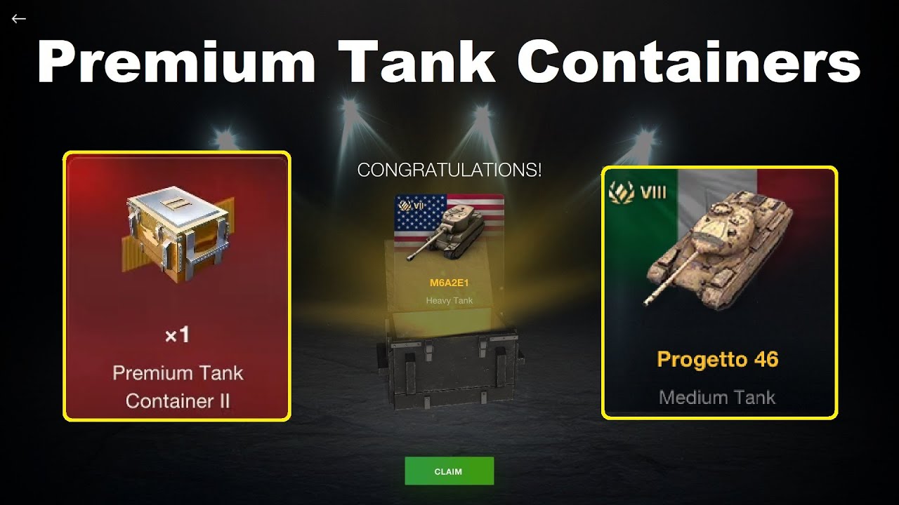 WoT Blitz - Opening 10 Free Premium Tank Containers!!! - YouTube