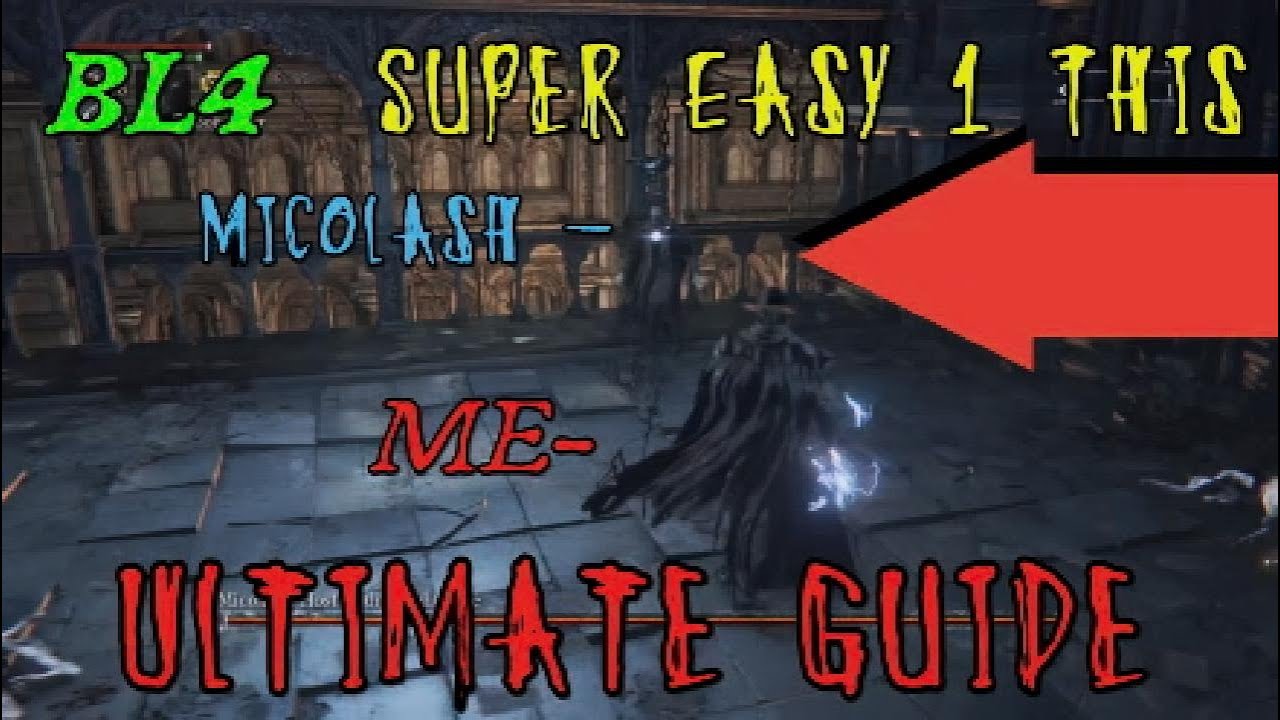 Bloodborne - Micolash - BL4 EASY STRATEGY - YouTube