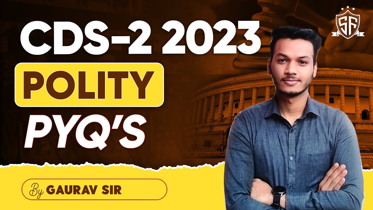 CDS Polity PYQs - CDS 2 2023 | CDS GS Previous Year Paper Solved - YouTube