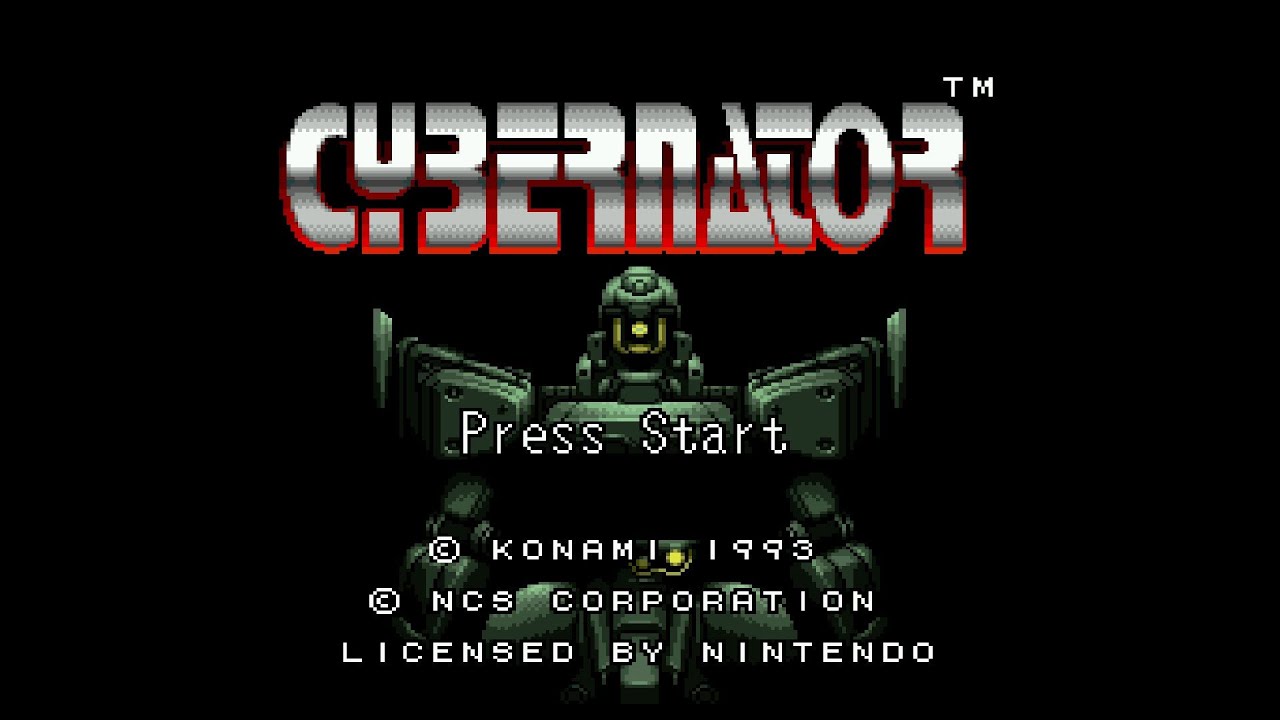 Cybernator (SNES) - How to get and UPGRADE the Napalm Launcher - YouTube